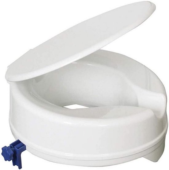 Verhoogde toiletbril met deksel - Verhoging 10 cm | bol