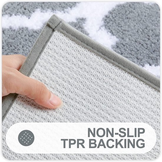 Zachte Antislip Badmat - Hoogpolig, Wasbaar Microvezel Badkamertapijt ...