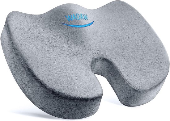 Ergonomisch Traagschuim Zitkussen voor Bureaustoel en Pijnverlichting ...