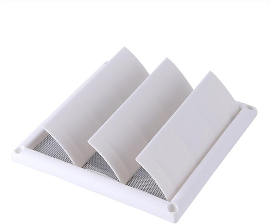 Ronde Ventilatie Rooster Wit Kunststof voor Binnen en Buiten ...
