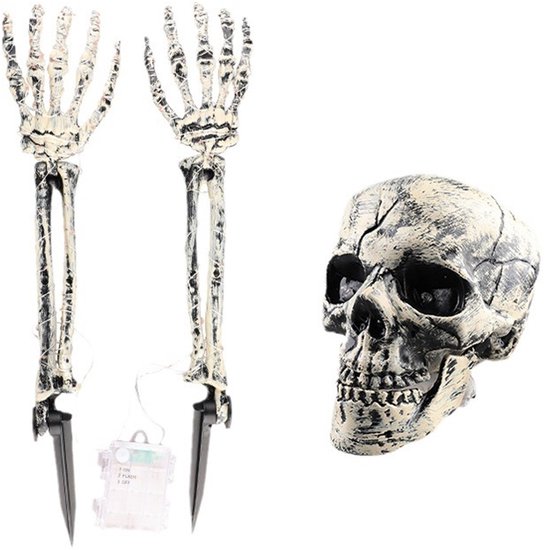 Mmgoqqt - 1 Stuk - Halloween Schedel Decoratie - Hangdecoratie - Wit ...