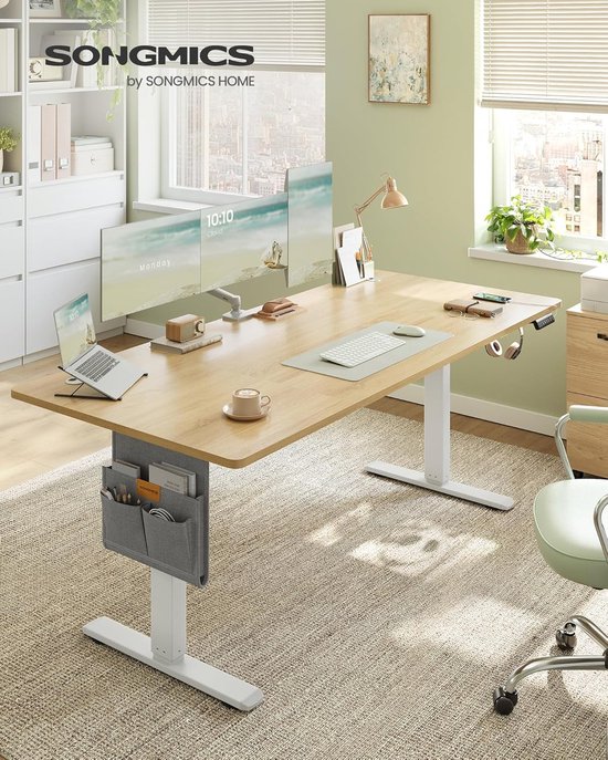 Elektrisch Zit-Sta Bureau 160x70 cm – NoviHome ErgoFlex Pro – In Hoogte ...