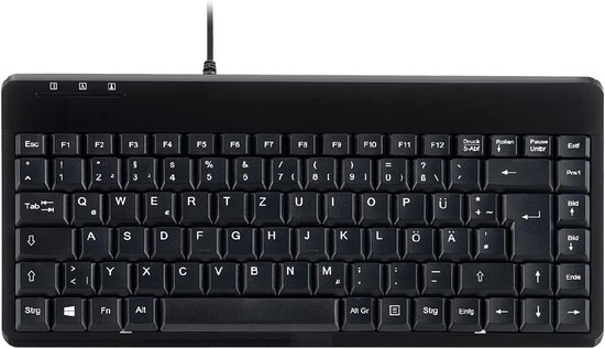 Compact Mini Toetsenbord met Kabel - PS/2 Aansluiting - QWERTZ Duits ...