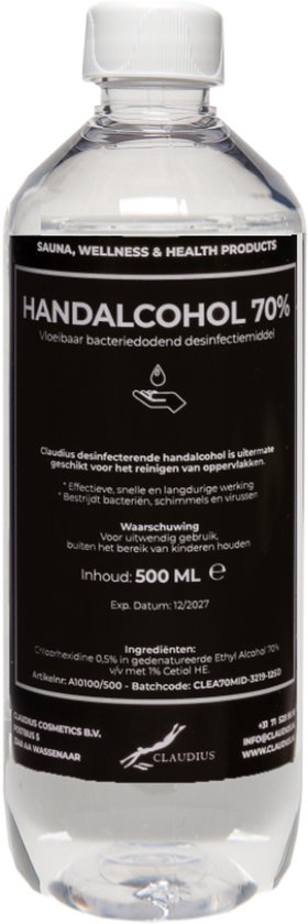 Handalcohol spray 70% - 500 ml met dop | bol