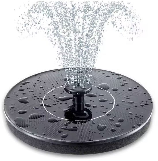Mini fontaine à énergie solaire - Fontaine - 3 embouts avec panneau ...