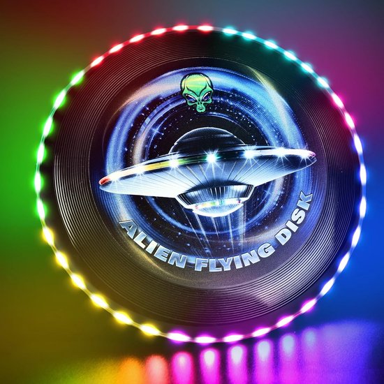 BOTC LED Frisbee - Frisbee met licht - Lichtgevende frisbee met 12 ...