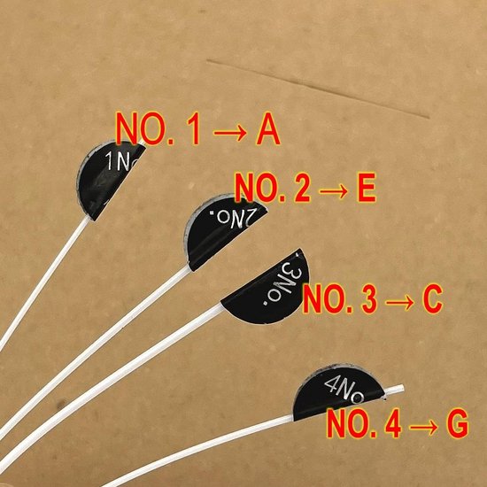 Sets de 2 cordes d'ukulélé en nylon blanc avec picks en feutre pour ...