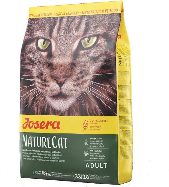Premium Droogvoer voor Katten met Gevogelte en Zalm - Graanvrij, 400 g ...