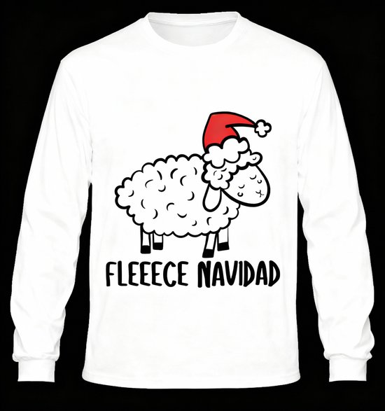 Fleece Navidad Schaap Wol Kerst trui - Sweater - Kersttrui -Unisex ...