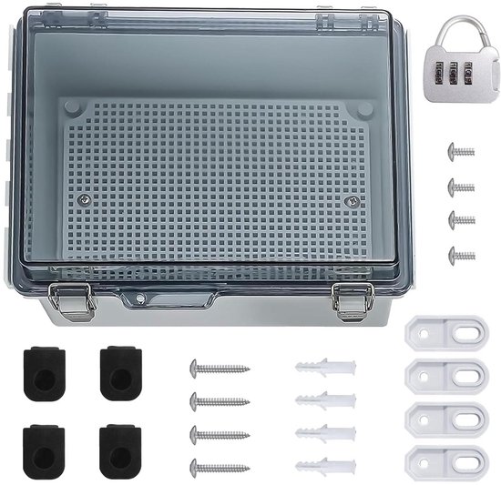 Waterdichte Elektrakast met Hangslot en Montage Accessoires - IP66 ...