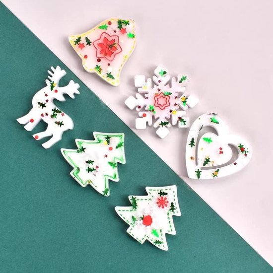 Silicone Mallen Voor Hars Gieten - Kerstmis Decoratie Mallen - Xmas ...