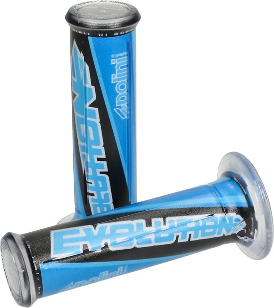 Polini handvatset Evolution zwart/blauw | bol