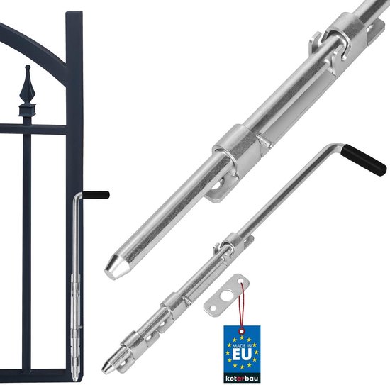 Deurgrendel Verzinkt Staal 42 cm - Zilver - Grondgrendel - Bodemschuif ...