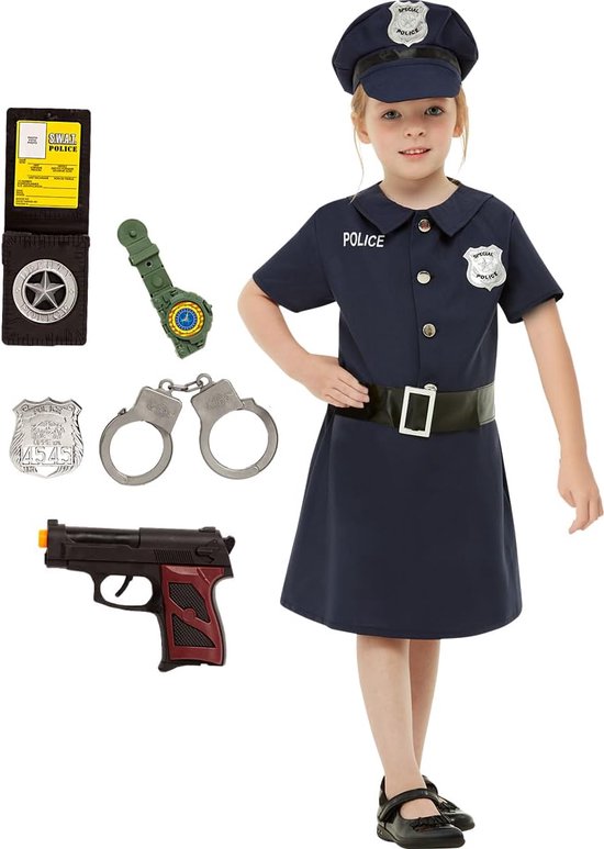 Politieagent Kostuum Kinderen - Compleet Verkleedpak Politie Man en FBI ...