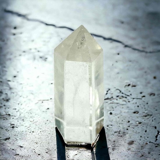 Witte Kwarts Obelisk Torenstaf - Geslepen Kristal voor Healing, Chakra ...
