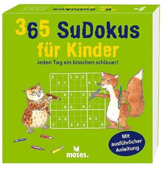 365 Logische Sudoku Puzzels voor Kinderen - Dagelijkse Uitdaging | bol