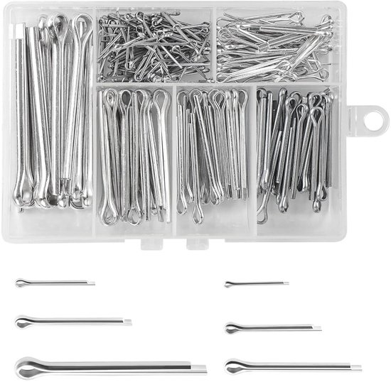 Splinten Assortiment 230 Delig - Roestvrij Stalen Veiligheids Splinten ...