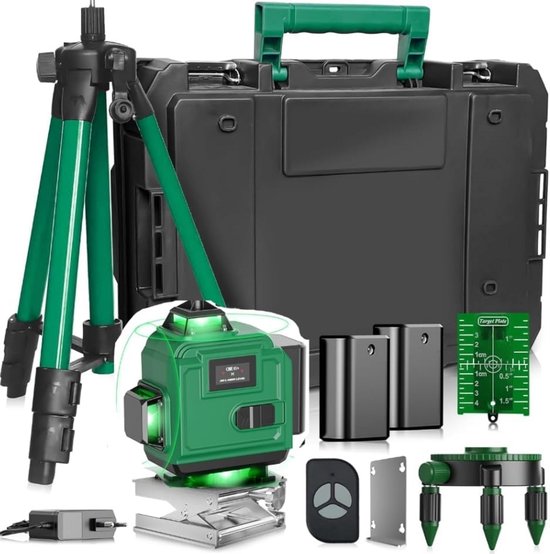 Professionele Kruislijnlaser met 16 Lijnen, 4x360° Zelfnivellerend en ...