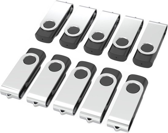 USB Stick 1GB 10-pack - Betrouwbare Geheugensticks met Draaibaar ...
