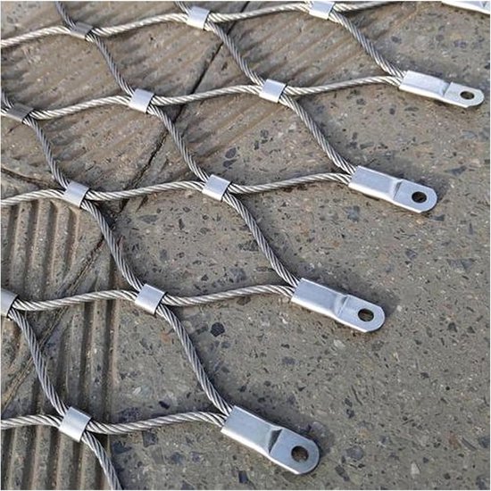 Flexibel RVS Kabelnet - Sterk Valbeveiliging Gaas voor Balustrade, Trap ...