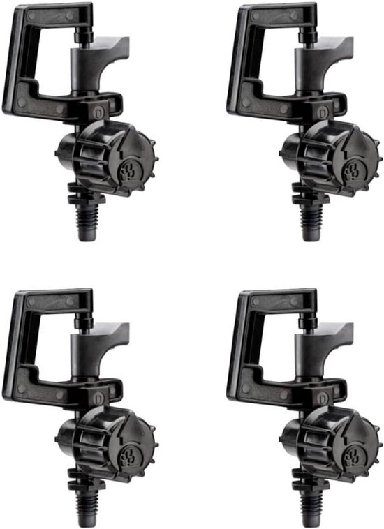 Druppelirrigatie Sproeiers 4-Pack met Roterend 360° Sproeipatroon en ...