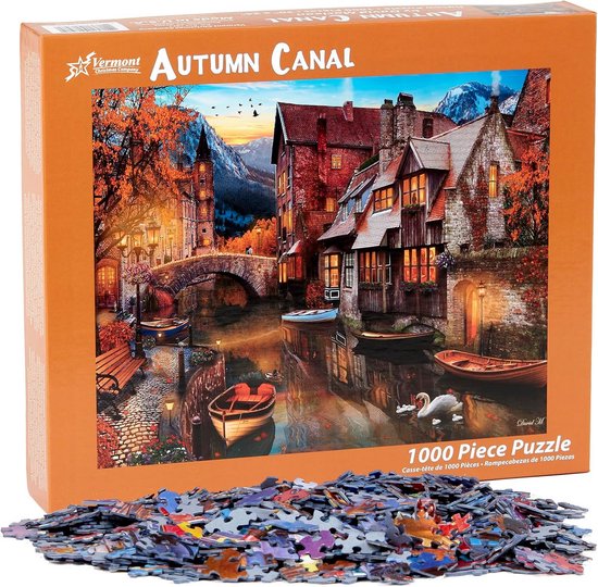 Herfstkanaal Legpuzzel 1000 Stukjes Groot Formaat Puzzels voor ...