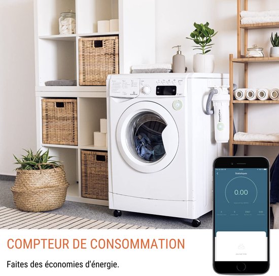 Slimme WiFi + BT Stekker met Verbruiksmeter en Spraakbesturing | bol