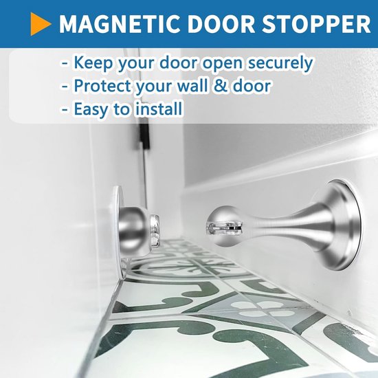Magnetische Deurstoppers met Soft-Catch Technologie - Roestvrijstalen ...