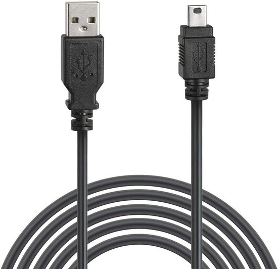 3m Oplaadkabel Compatibel met Dualshock PS3 Controller - Mini USB Kabel ...