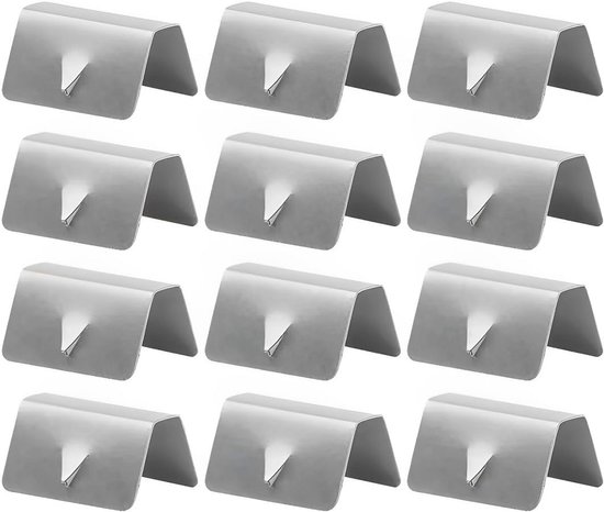 12 Stuks RVS Clips voor Windschermen - Universele Bevestigingsclips ...