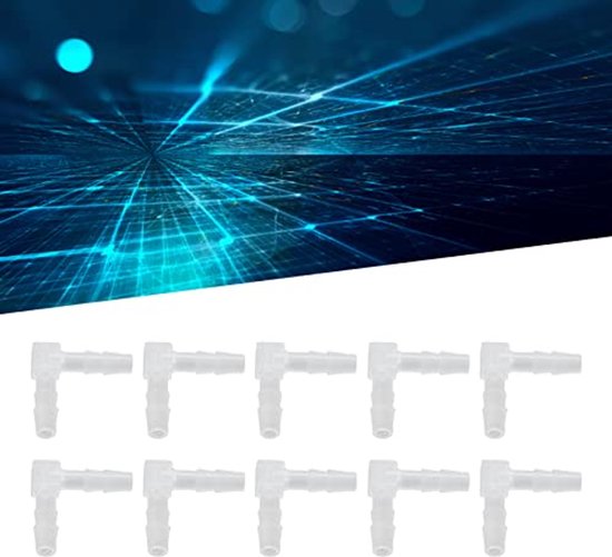 10 Pack 90 Degree Elbow Hose Tulle Plastic Fittings, Equal Barbed Wire ...