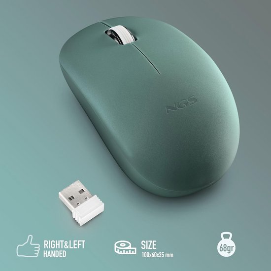 Draadloze Optische Muis - 1000DPI, Stille Knoppen, Nano USB, Plug and ...