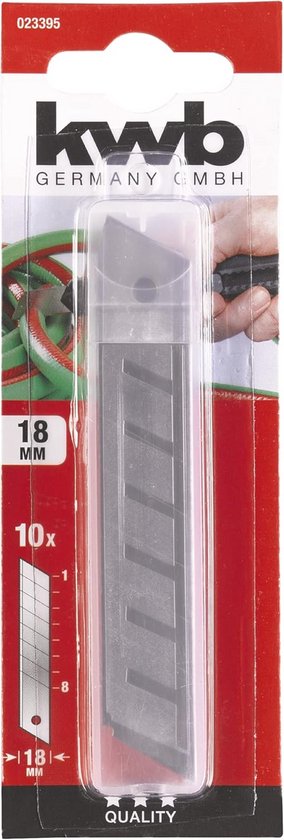 Reservemesjes 18 mm voor Cuttermessen - 10 Stuks in Dispenser | bol