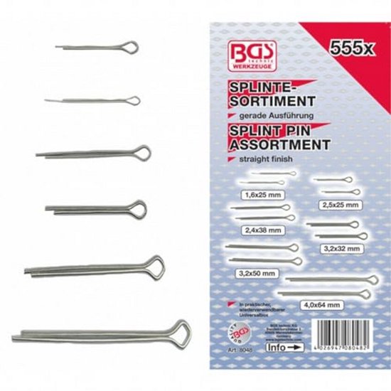 Assortiment Splitpennen | Ø 1,6-4,0 mm | 555-delig ...