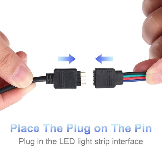 LED Strip Extension Kabel 0.5m/1m/2m 4 Pin met Male Connector voor RGB ...