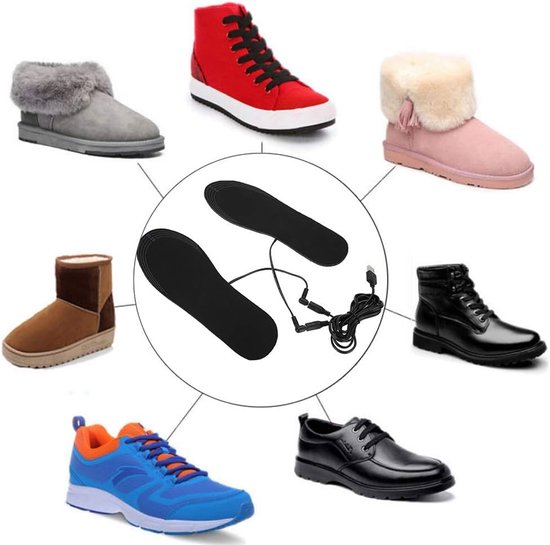USB Electric Heated Insoles, Warm Shoe Inserts For Shoes Boot Keep ...