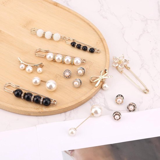Parel Broche Spelden Set van 36 stuks - Mode Accessoires Vrouwen ...