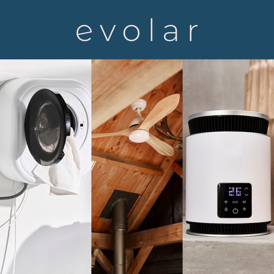 Evolar Mini Wasmachine met Droger - Klein, energieklasse B, 800 toeren ...