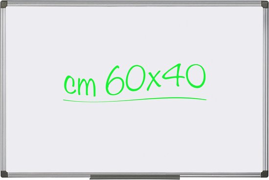 Magnetisch Bord 60 x 40 cm met Aluminium Frame en Beschrijfbaar ...