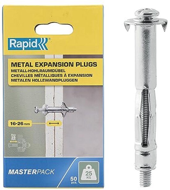 Hollewandpluggen voor Dubbele Gipsplaat - 50 Stuks met ...