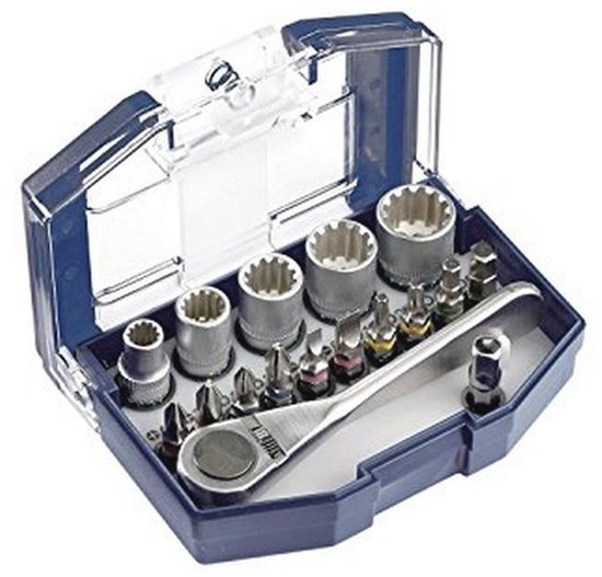 Schroevendraaier Bit en Socket Set - 17-delig met Ratchet Handvat | bol