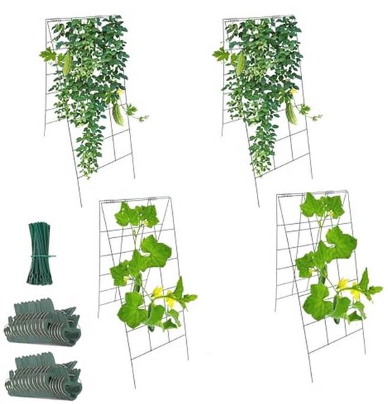 Vouwbare A-Frame Tuin Trellis voor Klimplanten - 46 Inch x 18 Inch ...