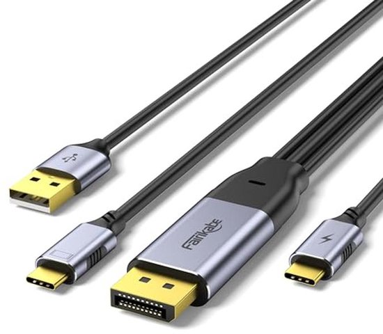 DisplayPort naar USB-C Kabel 3 m 4K @60Hz - Universele ...