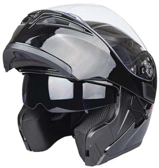 Modulaire Flip-Up Motorhelm met Dubbele Vizieren en Zonnescherm ...