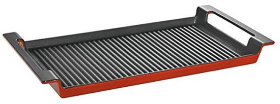 Inductie Grillplaat van Gietijzer - 44 x 24 cm, Ideaal voor Gezond ...