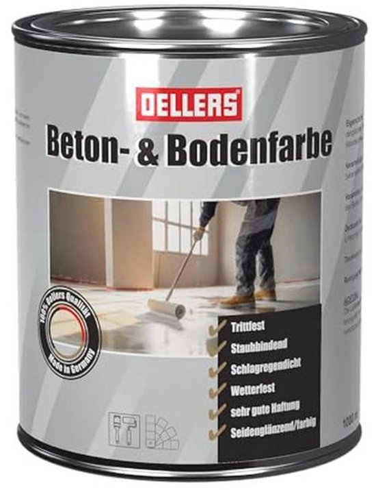 Betonverf en Vloerverf voor Werkplaatsen, Garages en Kelders - 5-7 m2 ...