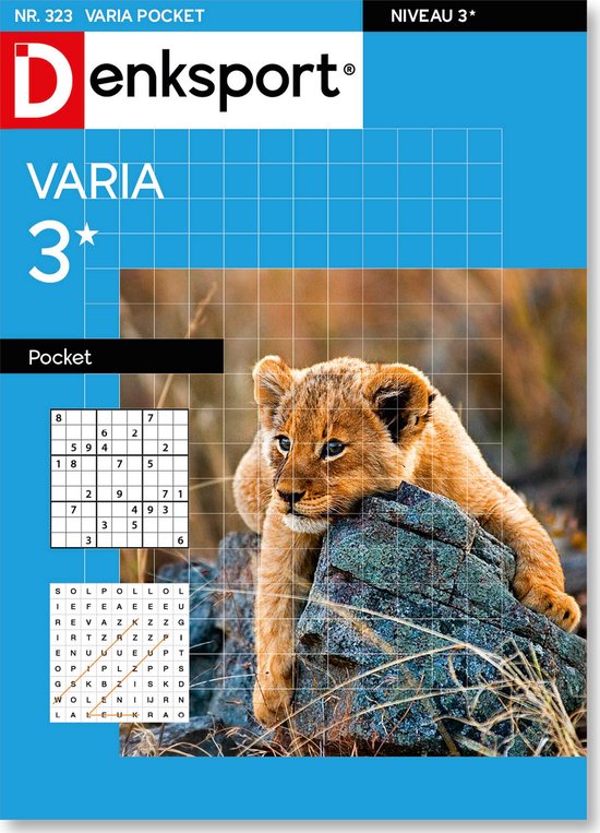 Denksport Puzzelboek Varia 3* pocket, editie 323 | bol