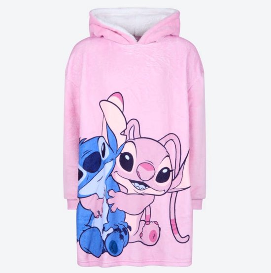 Disney Stitch Snuggle Hoodie Roze Maat 140-146 | bol