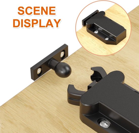 Green Glow - Touch Release Latch Push To Open Catch Lock Zwart voor ...