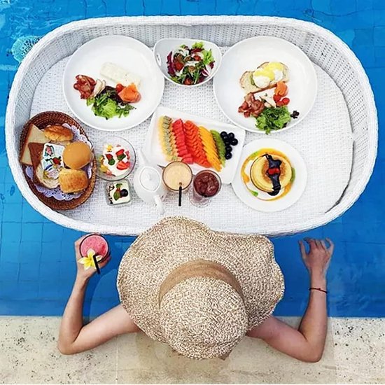 Luxury Floating Pool & Hot Tub Tray - Large Floating Bar Table with ...
